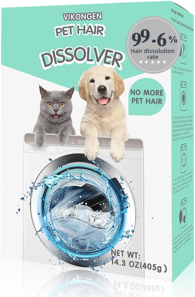 Pet Hair Dissolver for Washing Machine, Pet Hair Remover for Laundry ...