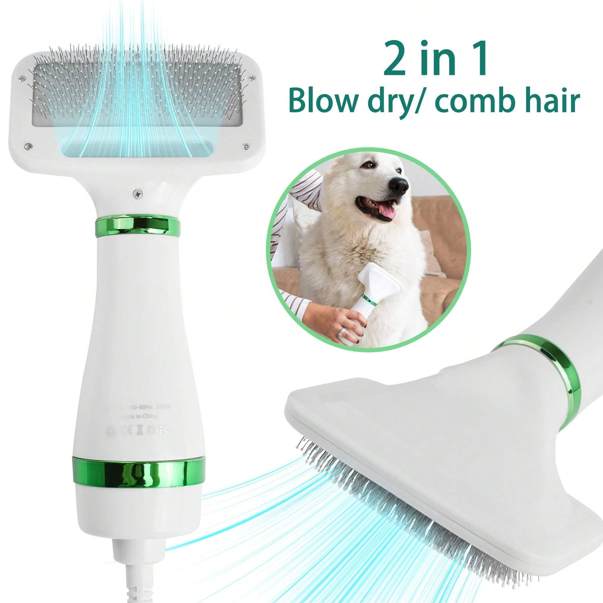 Pet Hair Dryer With Adjustable Speed And Temperature,2 In 1 Pet ...