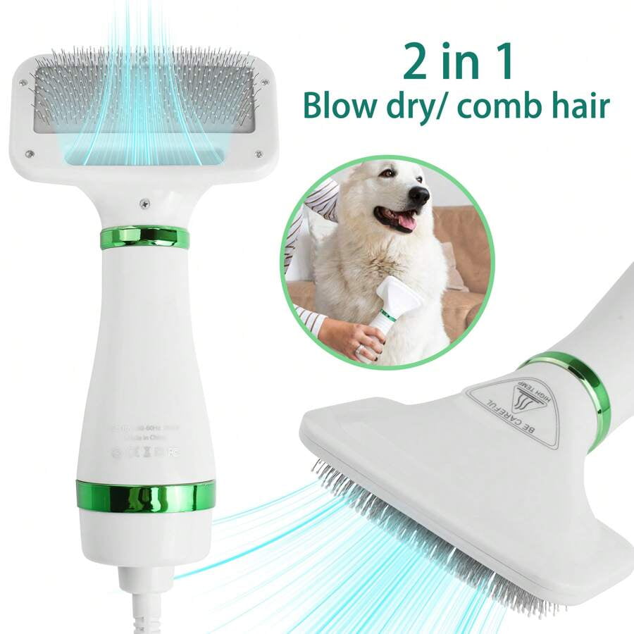 Pet Hair Dryer With Adjustable Speed And Temperature,2 In 1 Pet ...