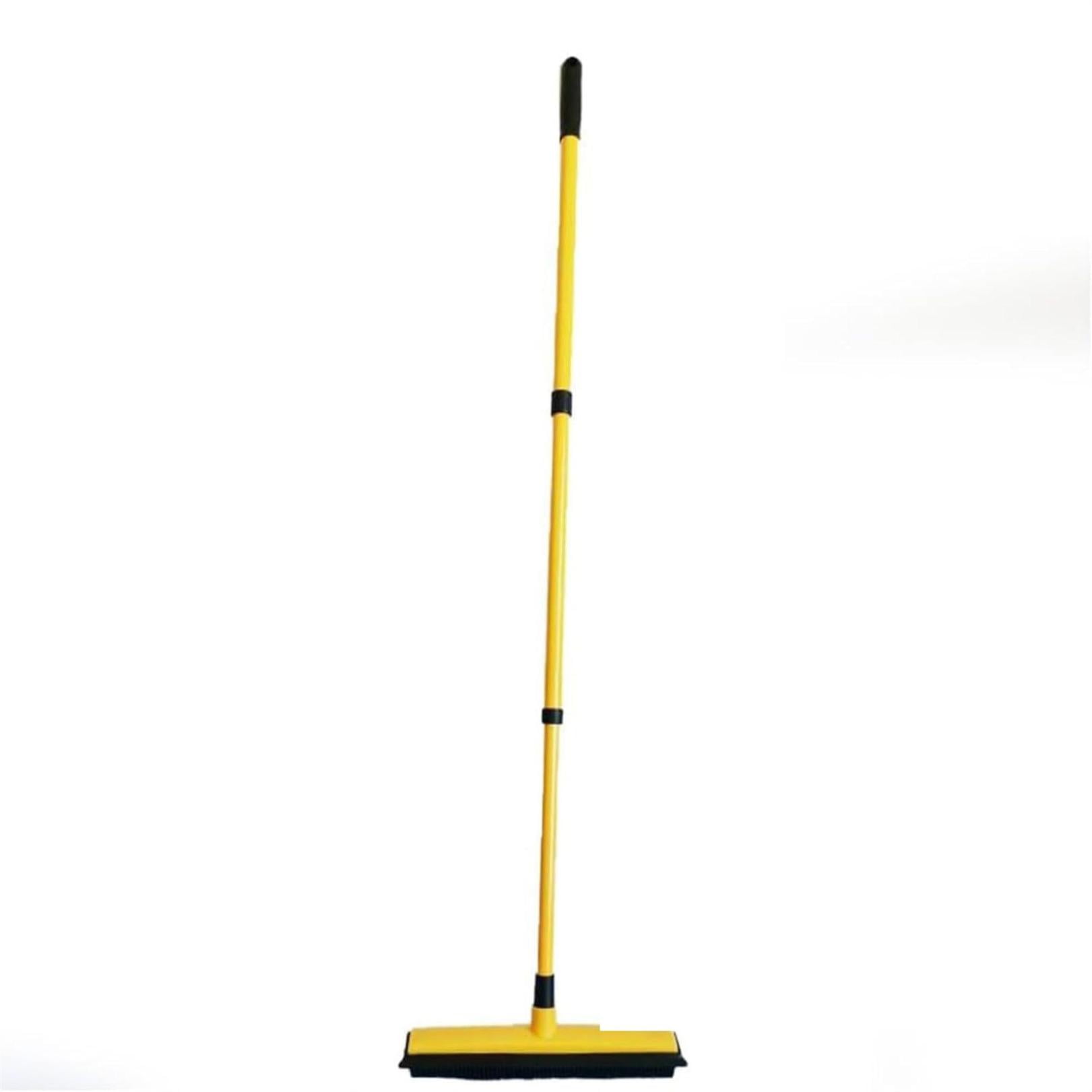 Pet Hair Removal Broom Carpet Rake Rubber Broom with Squeegee, Three ...