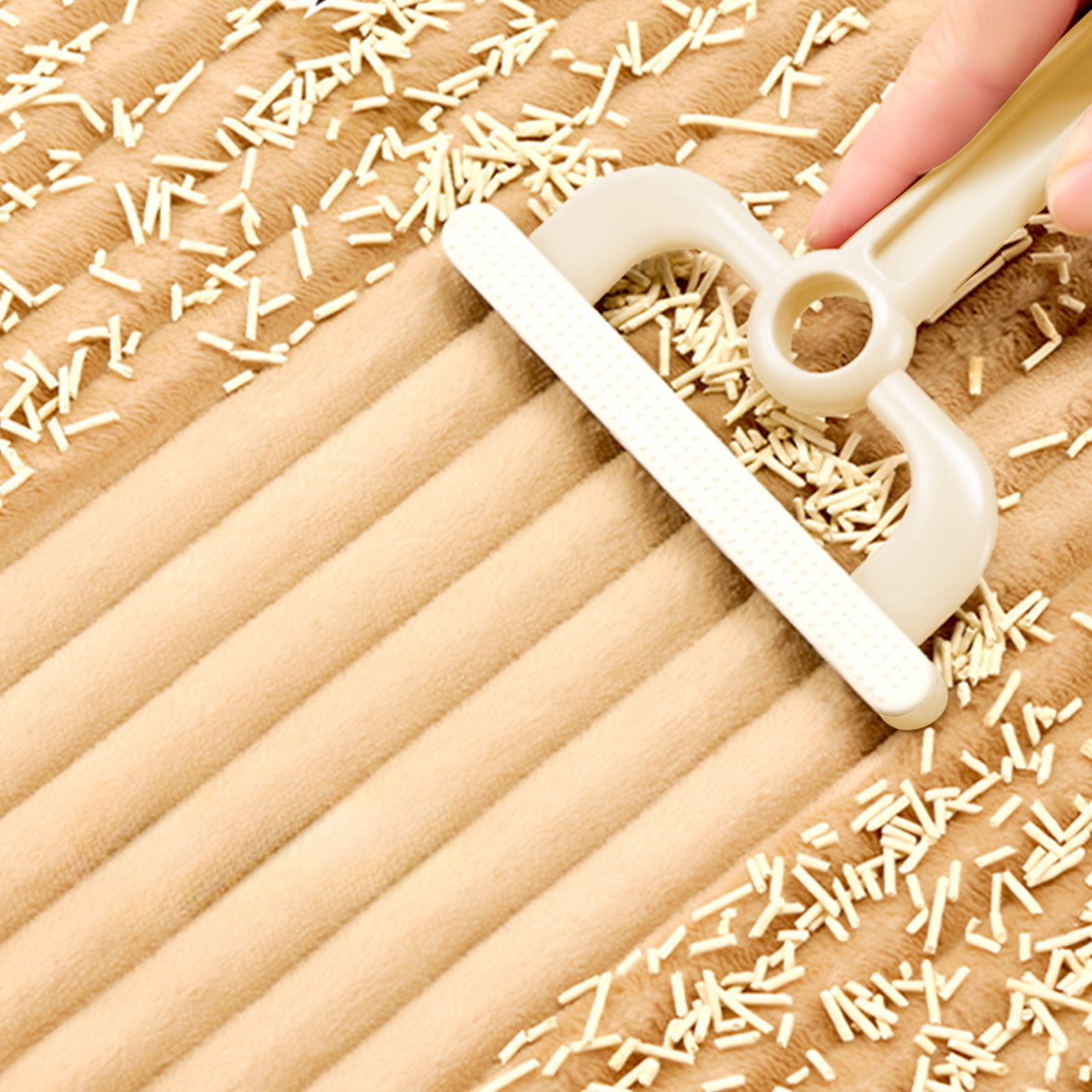 Pet Hair Removal Brush, Double-Sided Dehairing Brush for Cats and Dogs ...