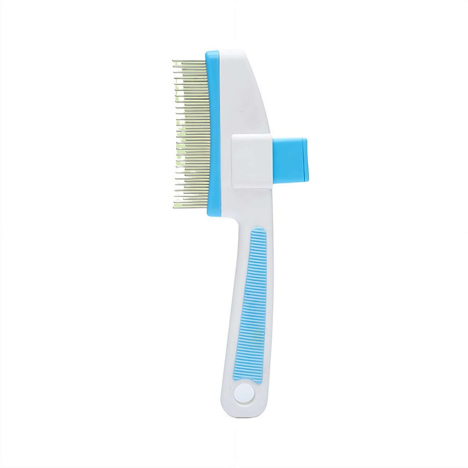 Pet Hair Removal Comb Flea Comb, New Cat Brush with Release Button, Pet ...