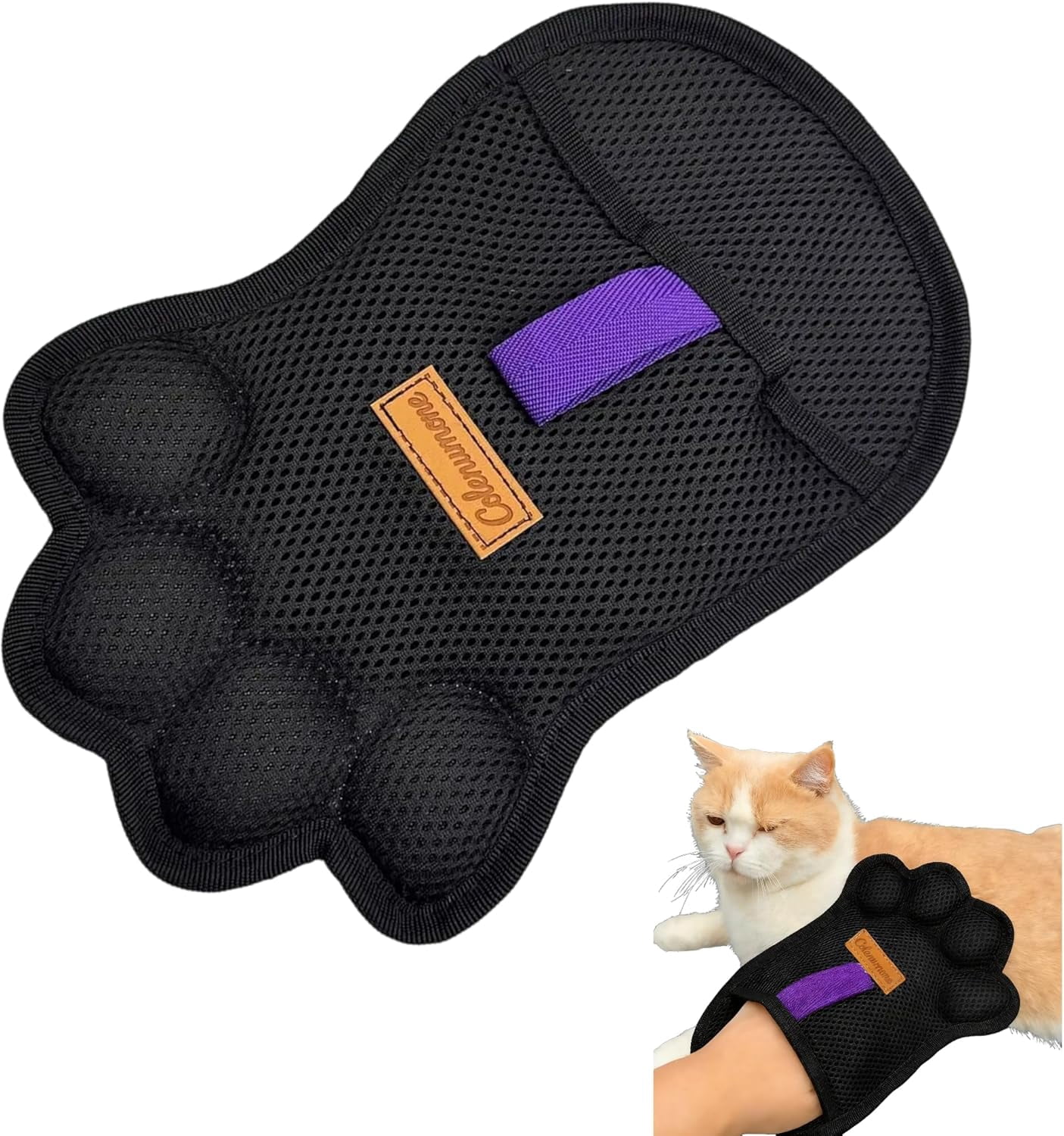 Pet Hair Removal Glove for Cats & Dogs Five-Finger Electrostatic Pet ...
