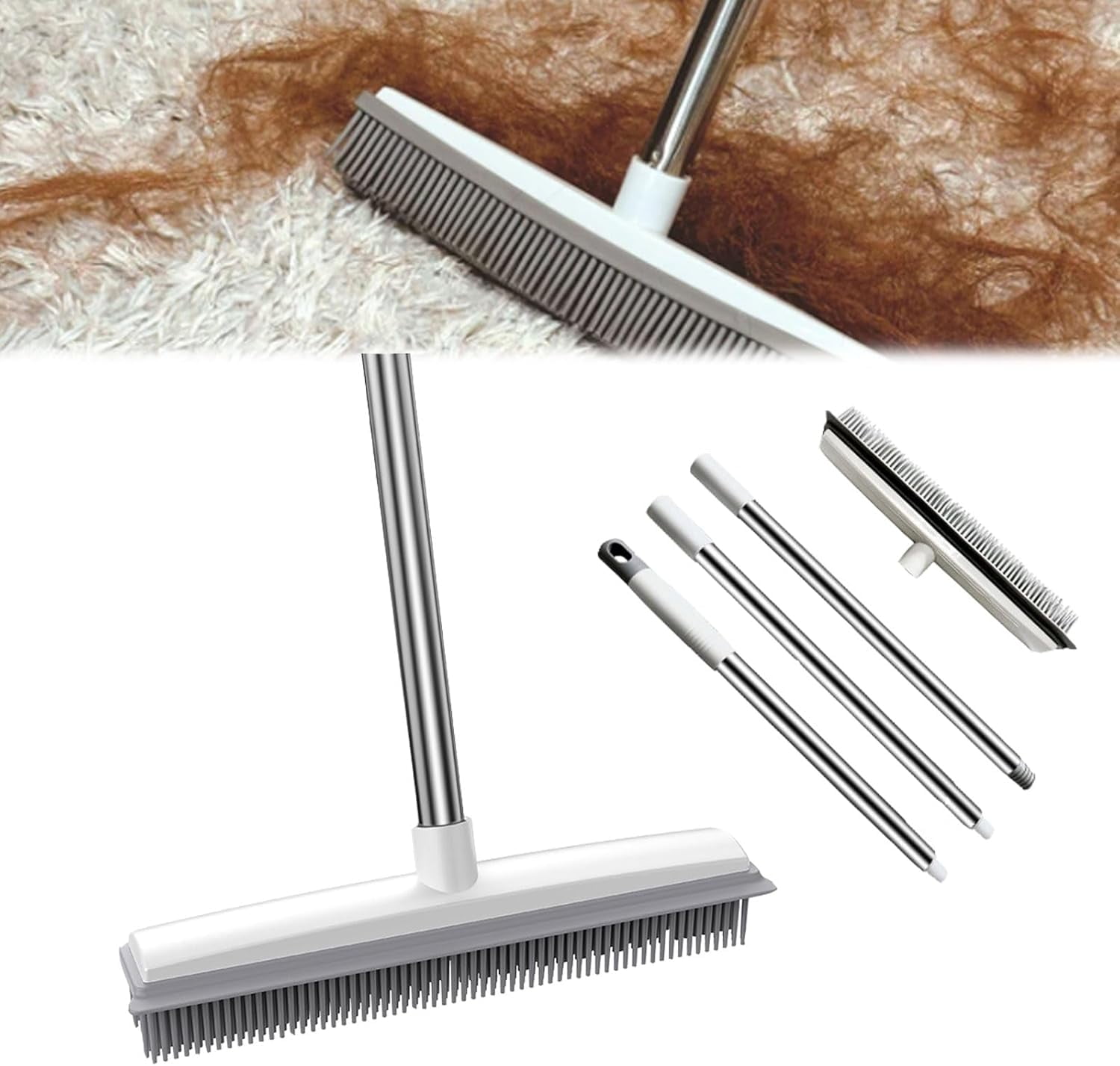 Pet Hair Removal, Pro Sweep for Carpet, Prosweep Broom for Animal Hair ...