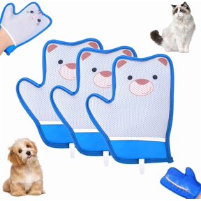 Yomi Pet Hair Remover Glove, Double-Sided Grooming Gloves For Pets ...