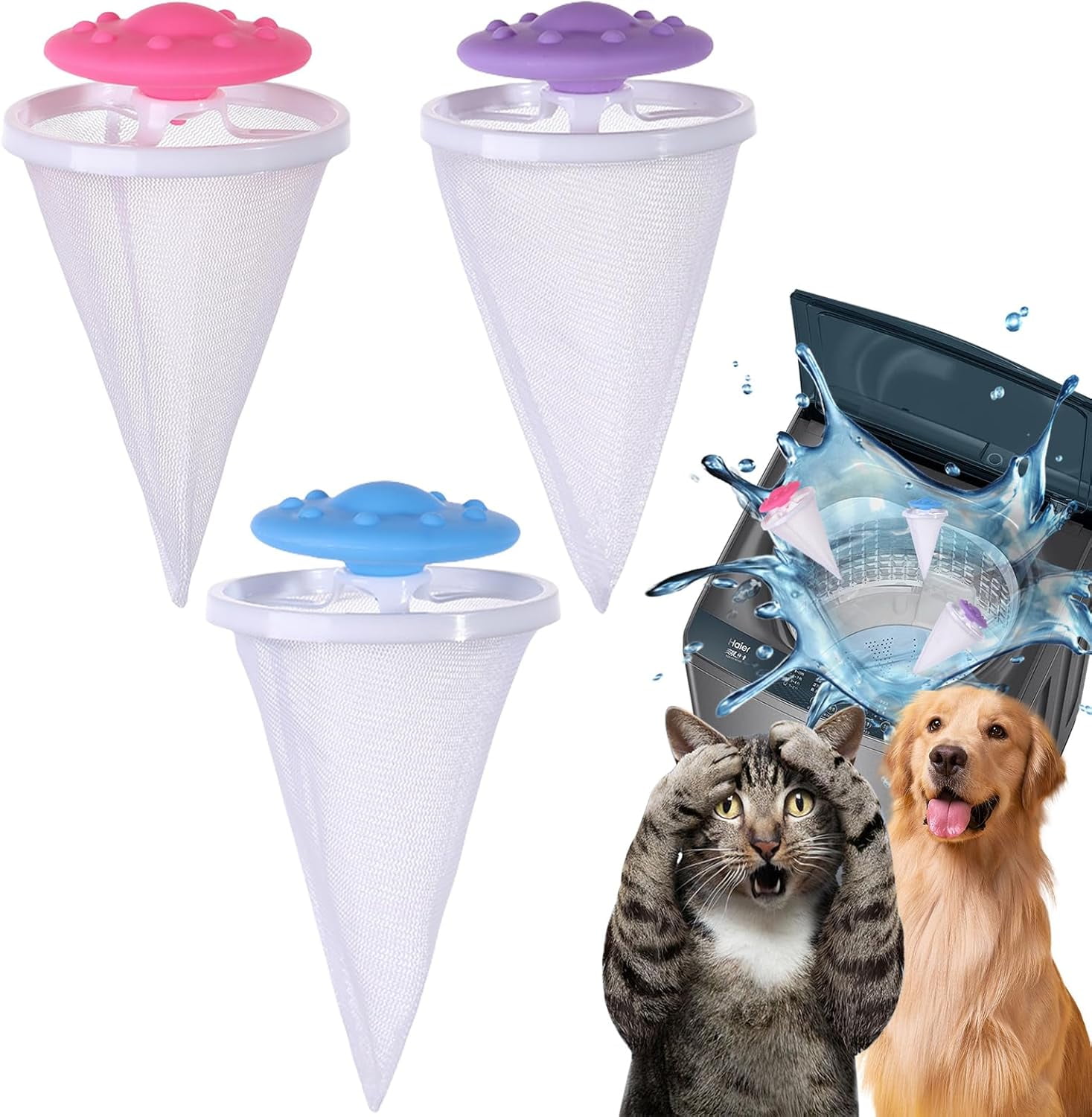 Pet Hair Remover for Laundry, Laundry Pet Hair Catcher, 2025 Upgraded ...