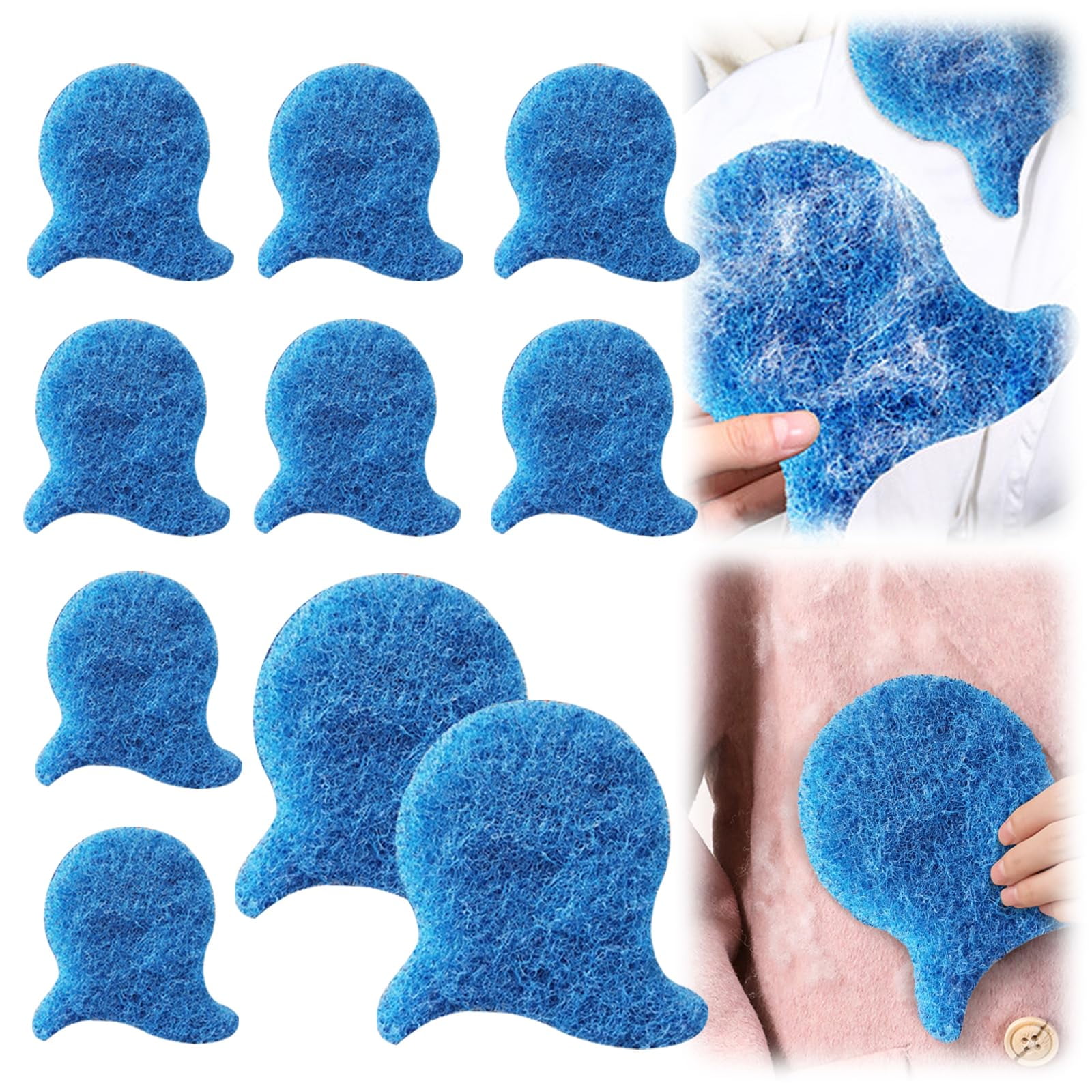 Pet Hair Remover for Laundry, Reusable Laundry Pet Hair Catcher Lint ...