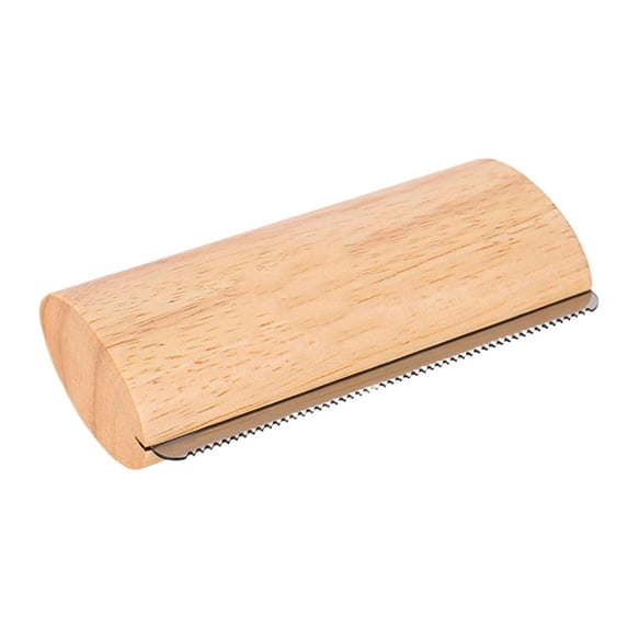 Pet Hair Remover Manual Lint Cleaner Tool with Wood Color Handle for ...
