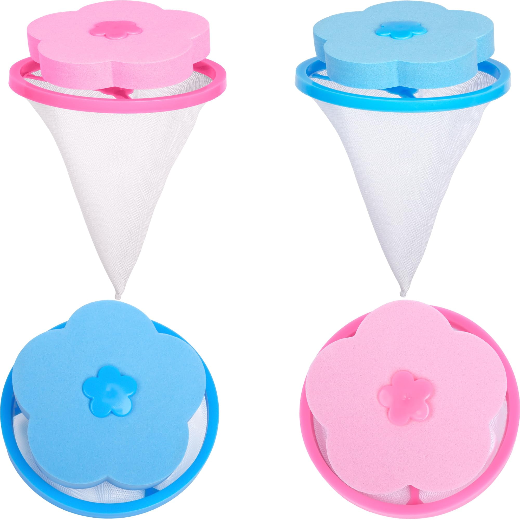 Pet Hair Remover, Reusable Home Hair Filter Washer Fluff Trap Mesh Bag ...