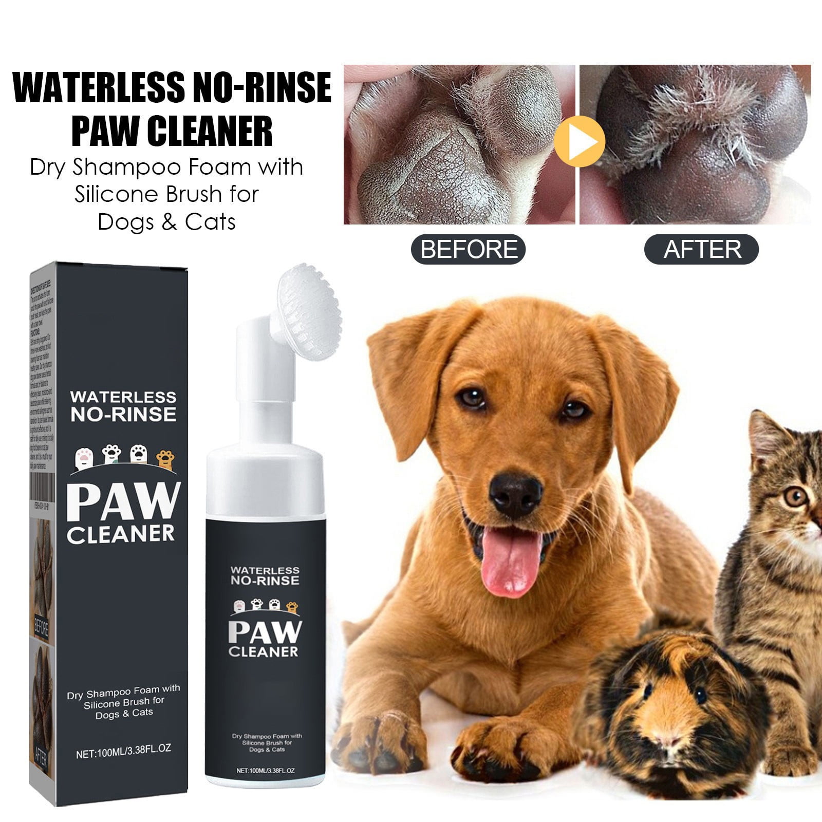 Pet Hair Remover for Laundry - Cat Paw Cleaner - Paw Cleaner - 100ML ...