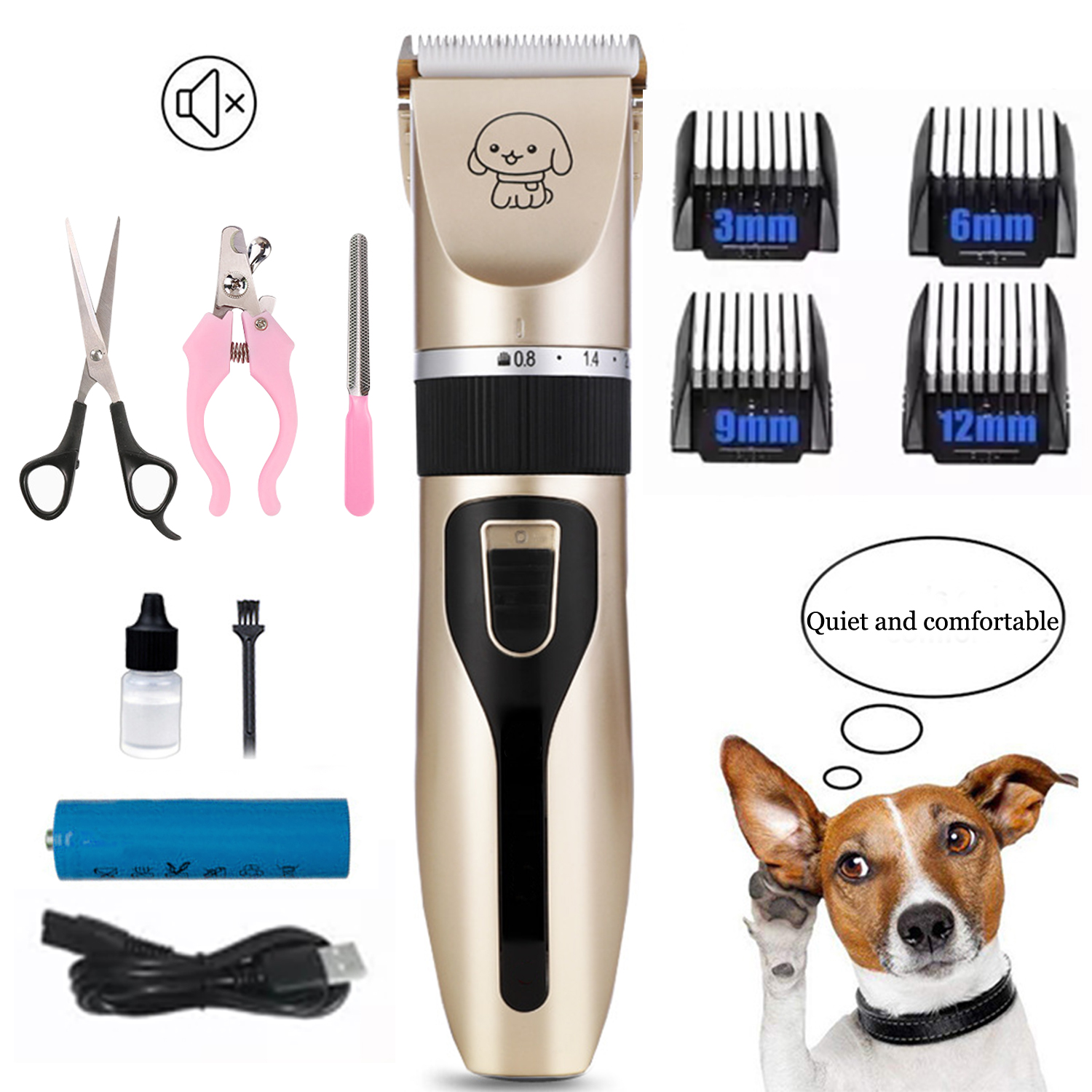 Andis Professional Animal Small Comb Set, 9 Pieces - Walmart.com