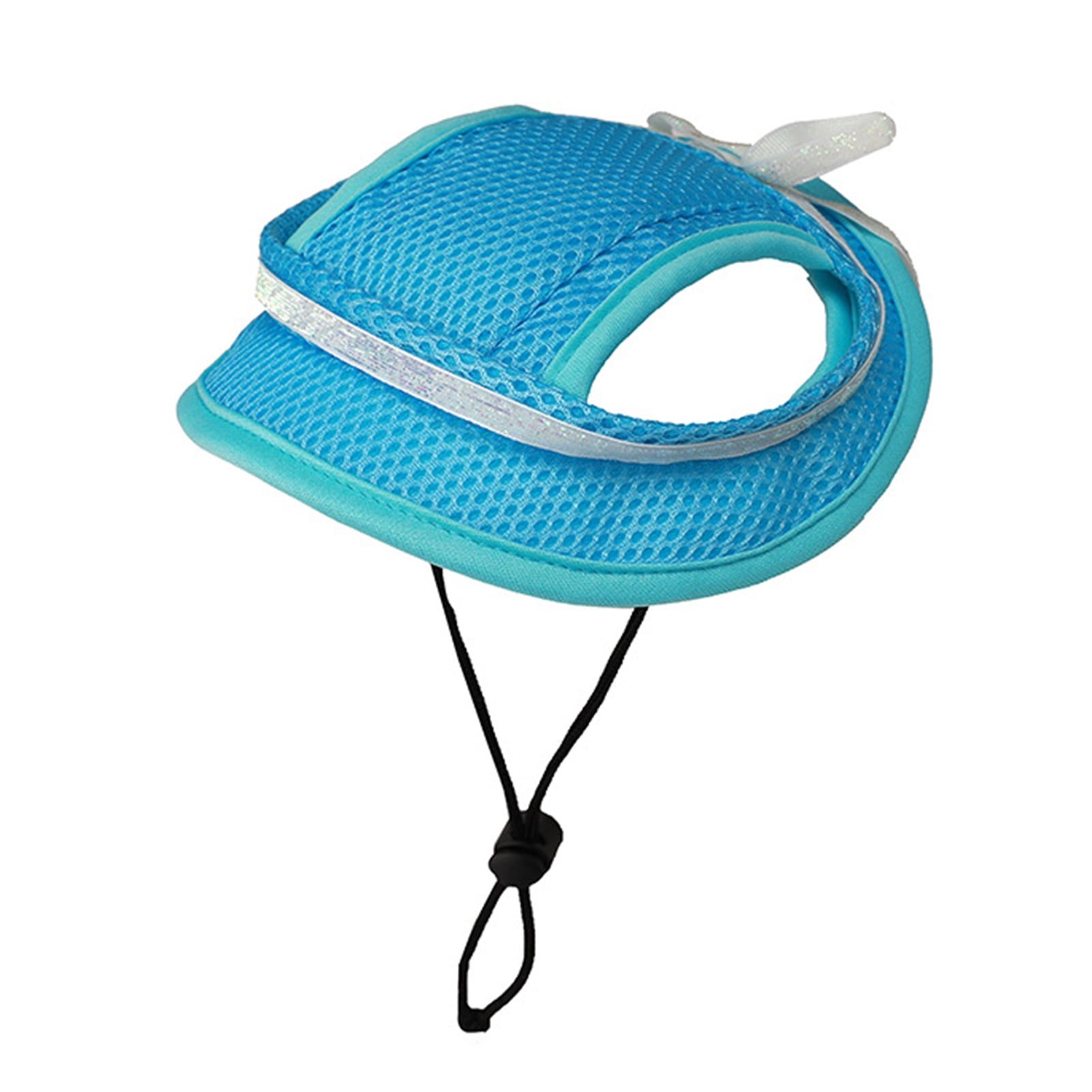 Pet Headwear Super Soft Wide Brim Polyester Dog Cat Outdoor Mesh Sun ...