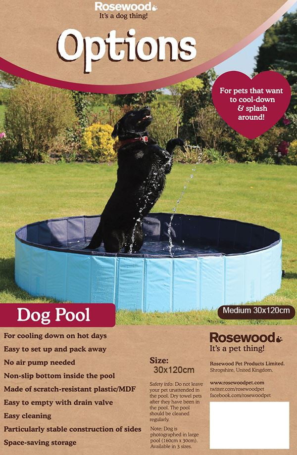 Pet Heat Relief Cool Down Dog Pool - Medium 30x120cm - Not Just For ...