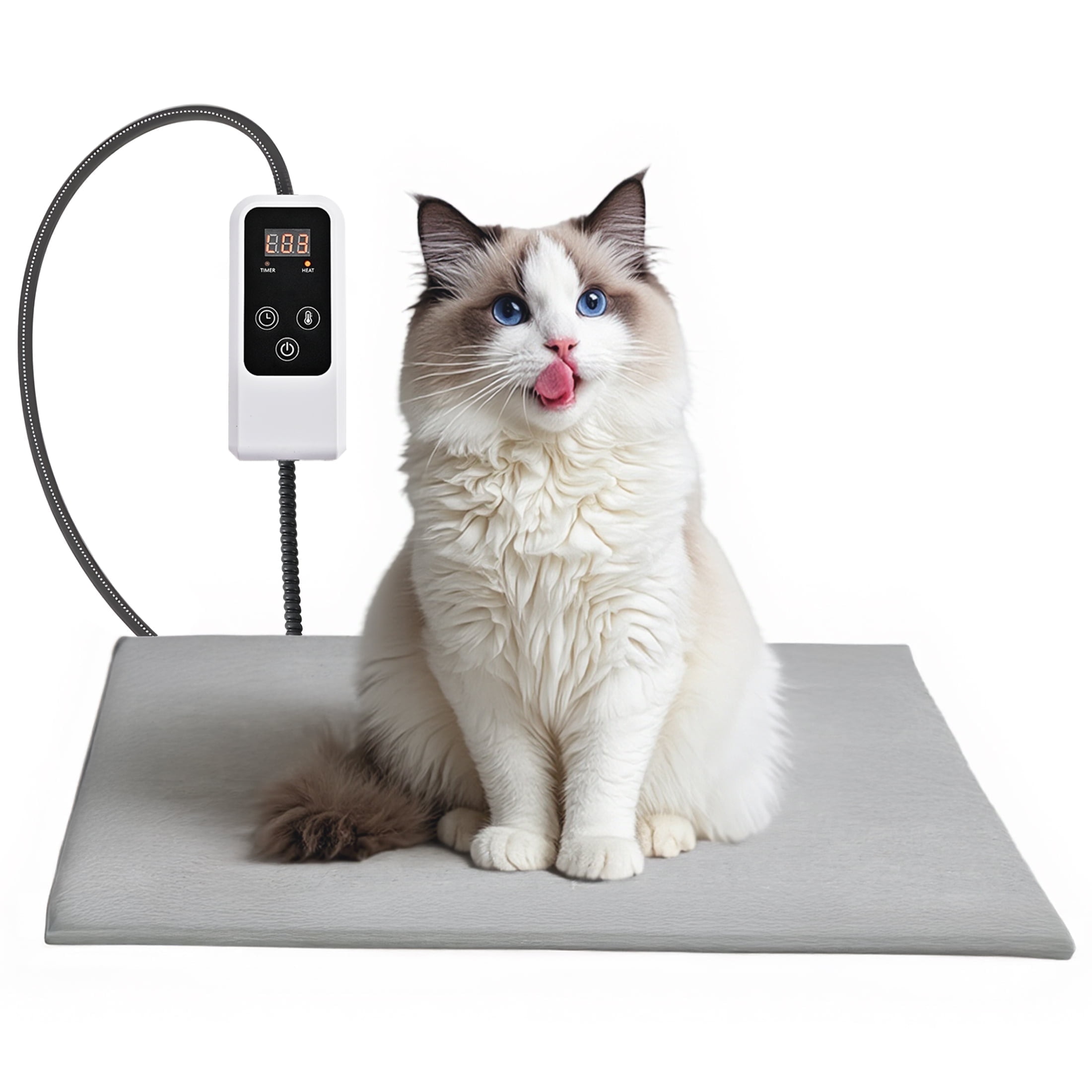 Pet Heating Pad, 6-Level Adjustable Temperature Dog & Cat Heating Pad ...