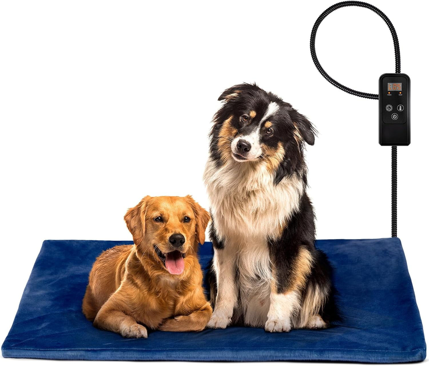 Pet Heating Pad for Dogs and Cats, Adjustable Temperature and ...