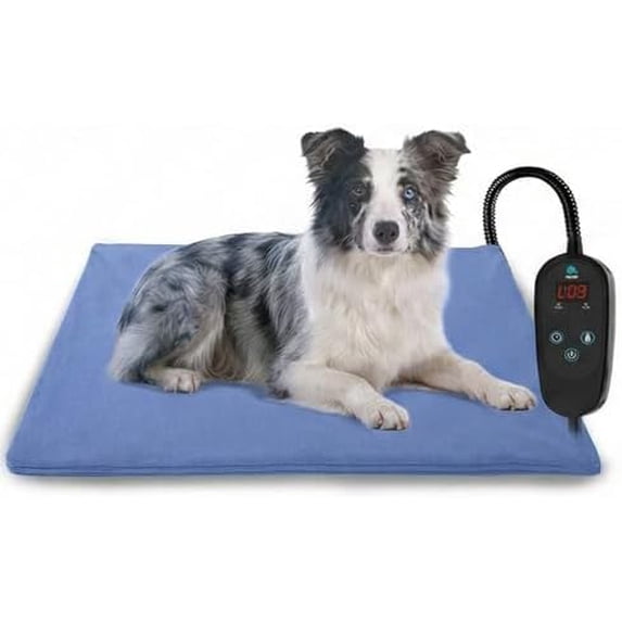 Pet Heating Pad Temperature Adjustment Dog Anti-bite Puppy with Timer ...