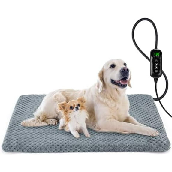 Pet Heating Pad, Waterproof Adjustable Temperature Dog Cat Heating Pad ...