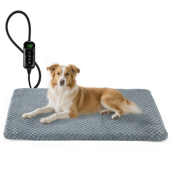 Heated Cat Bed, Waterproof Adjustable Temperature Dog Cat Heating Pad ...