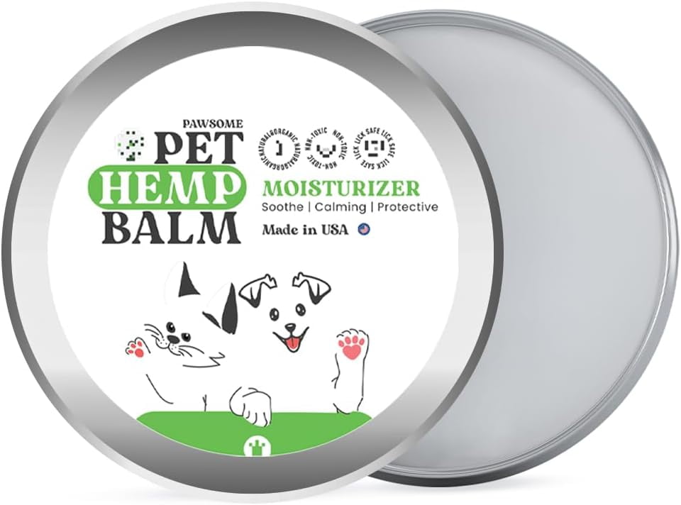 Pet Hemp Balm for Dogs & Cats – Soothes Dry, Cracked Paws & Noses ...