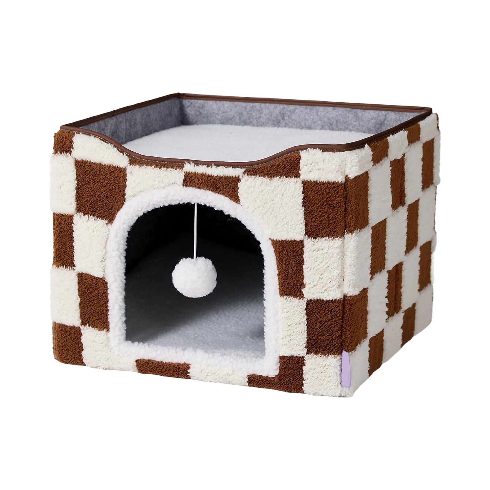 Pet Hideaway Soft Plush Cave Hideaway for Home Camp Use Elegant 2 Tiers ...