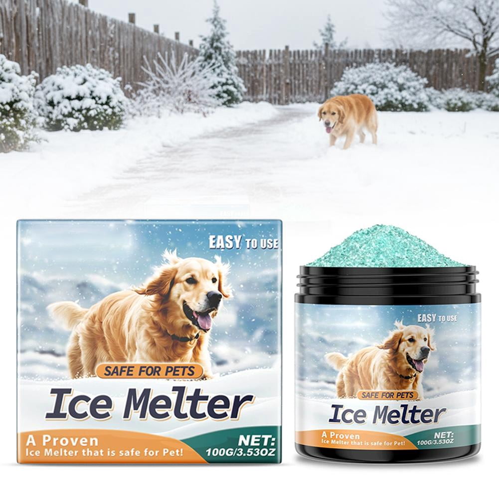 Pet Ice Melt For Concrete, 100g Snow Salt Ice Melt Pet Friendly ...