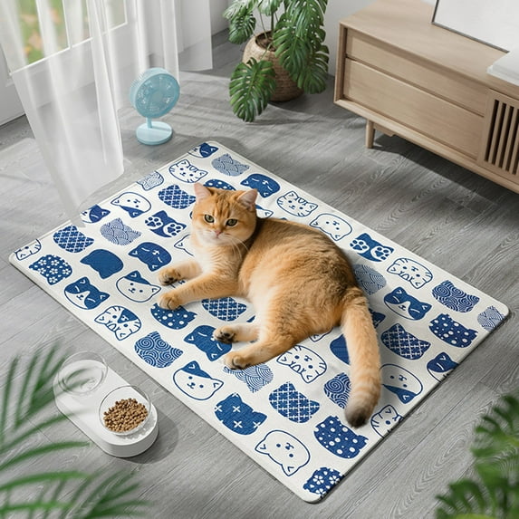 Pet Ice Silk Cooling Cushion - Summer Cool Mat for Cats & Dogs, Lowers ...