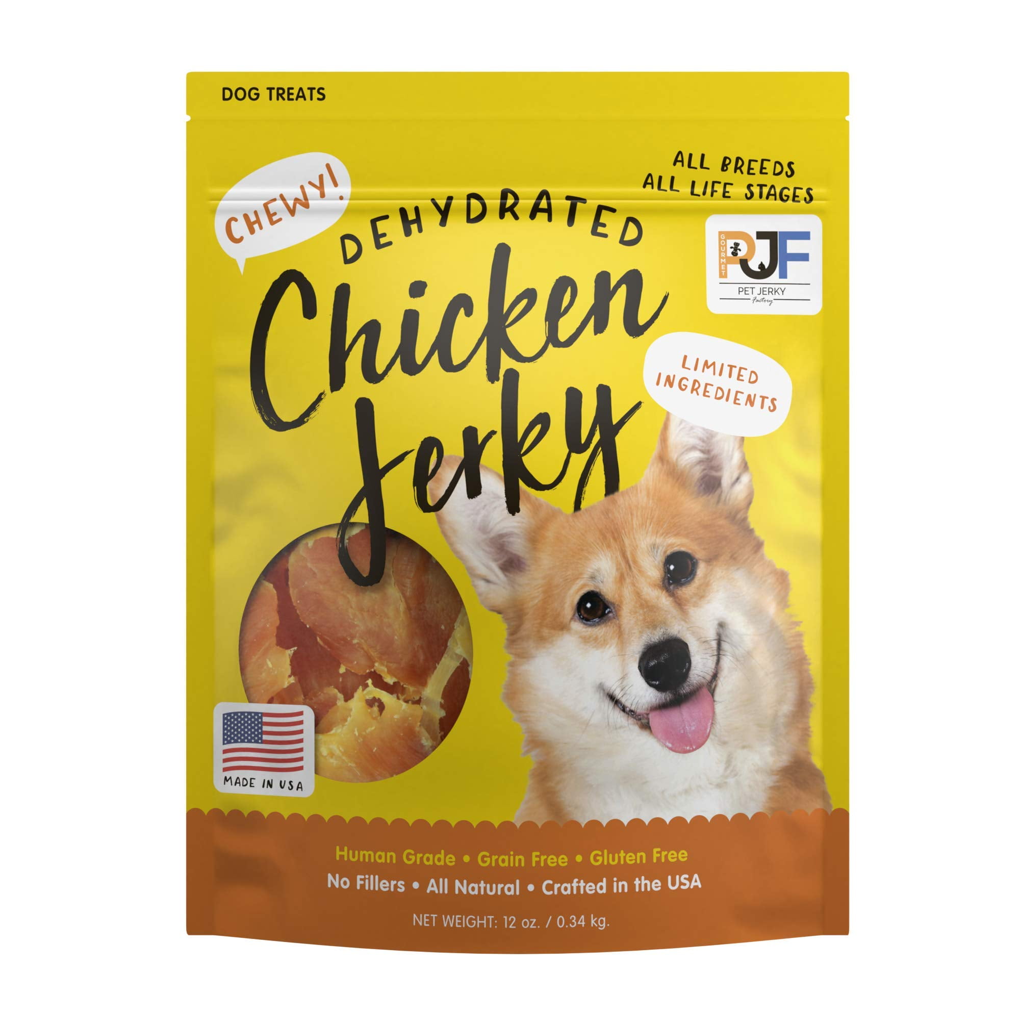 Pet Jerky Factory Premium YPF5 Whole Muscle Chicken 12 Dog Jerky Treats ...