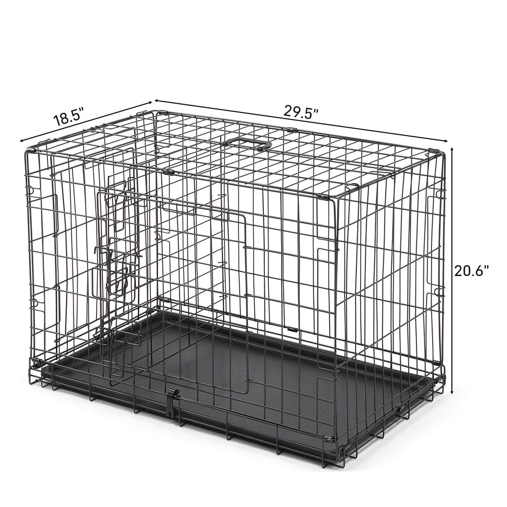 Pet Kennel Cat Cage Dog Folding Steel Crate Animal Wire Metal Playpen ...