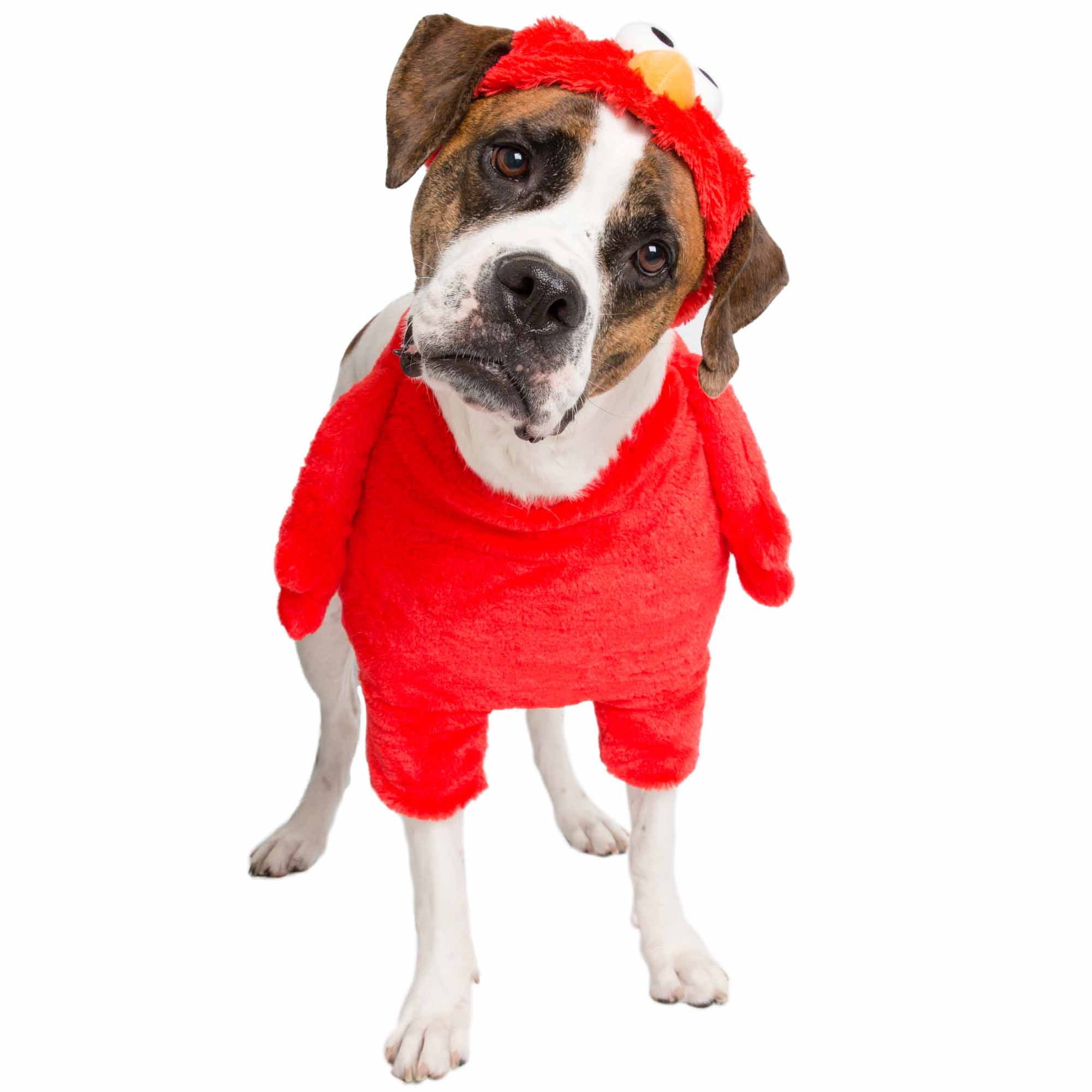 Pet Krewe X-Large Elmo Costume - Sesame Street Elmo Dog Costume - Fits ...