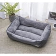 Pet Large Dog Bed Warm House Candy-colored Square Nest Pet Kennel For ...