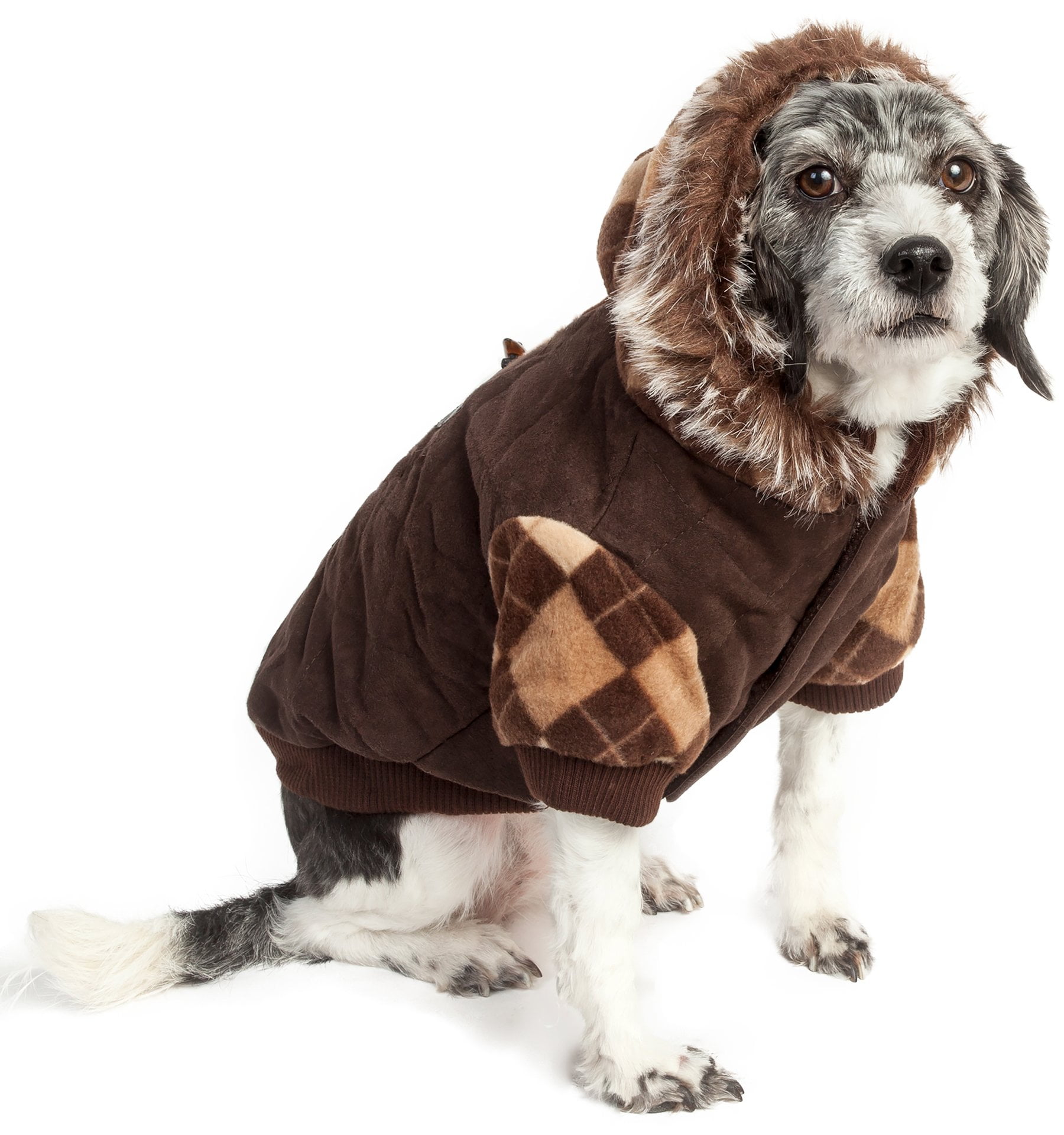 Pet Life ® 'Aygyle Style' 3M Insulated Designer Patterned Suede Dog ...