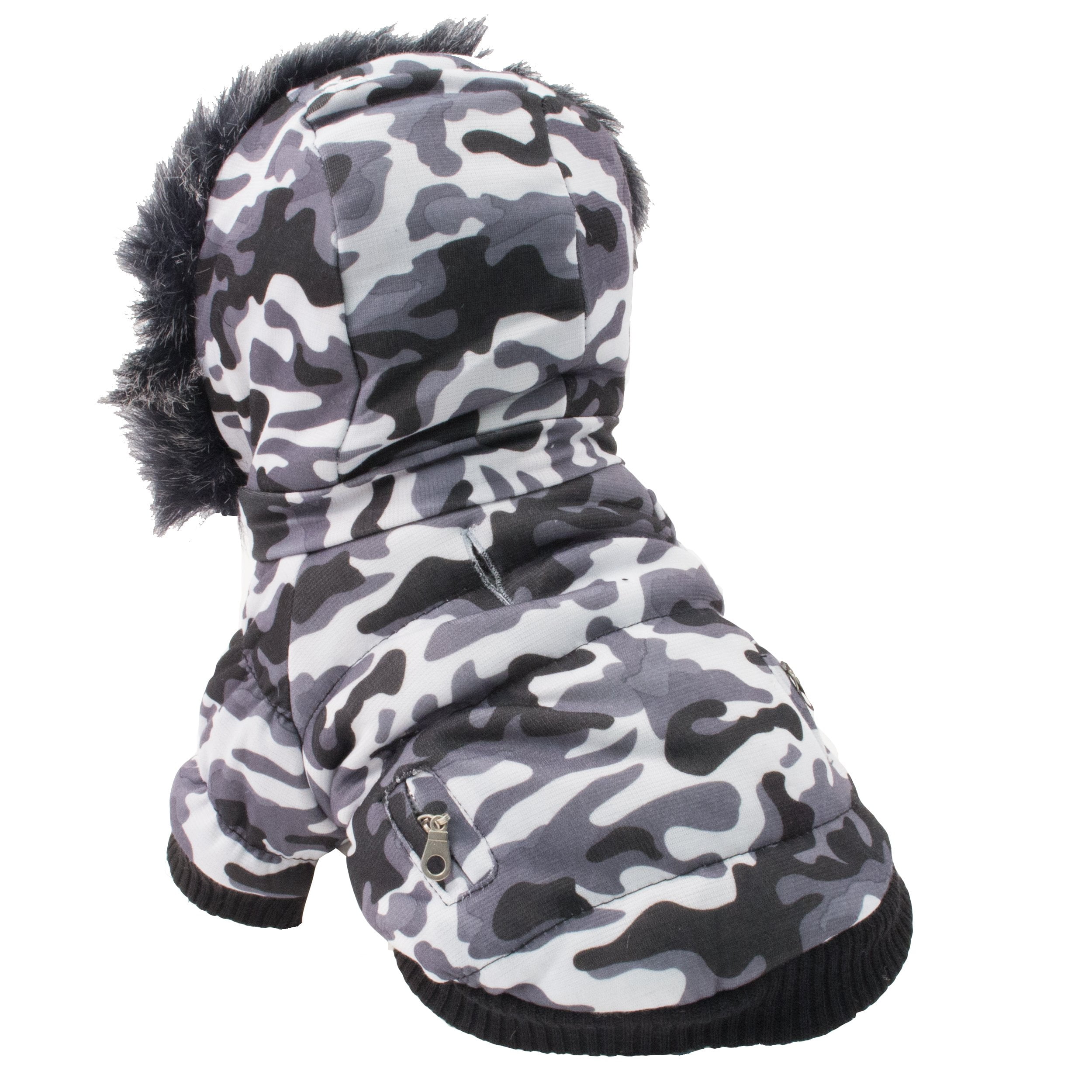 Pet Life ® Classic Metallic Fashion 3M Insulated Dog Coat Parka w ...