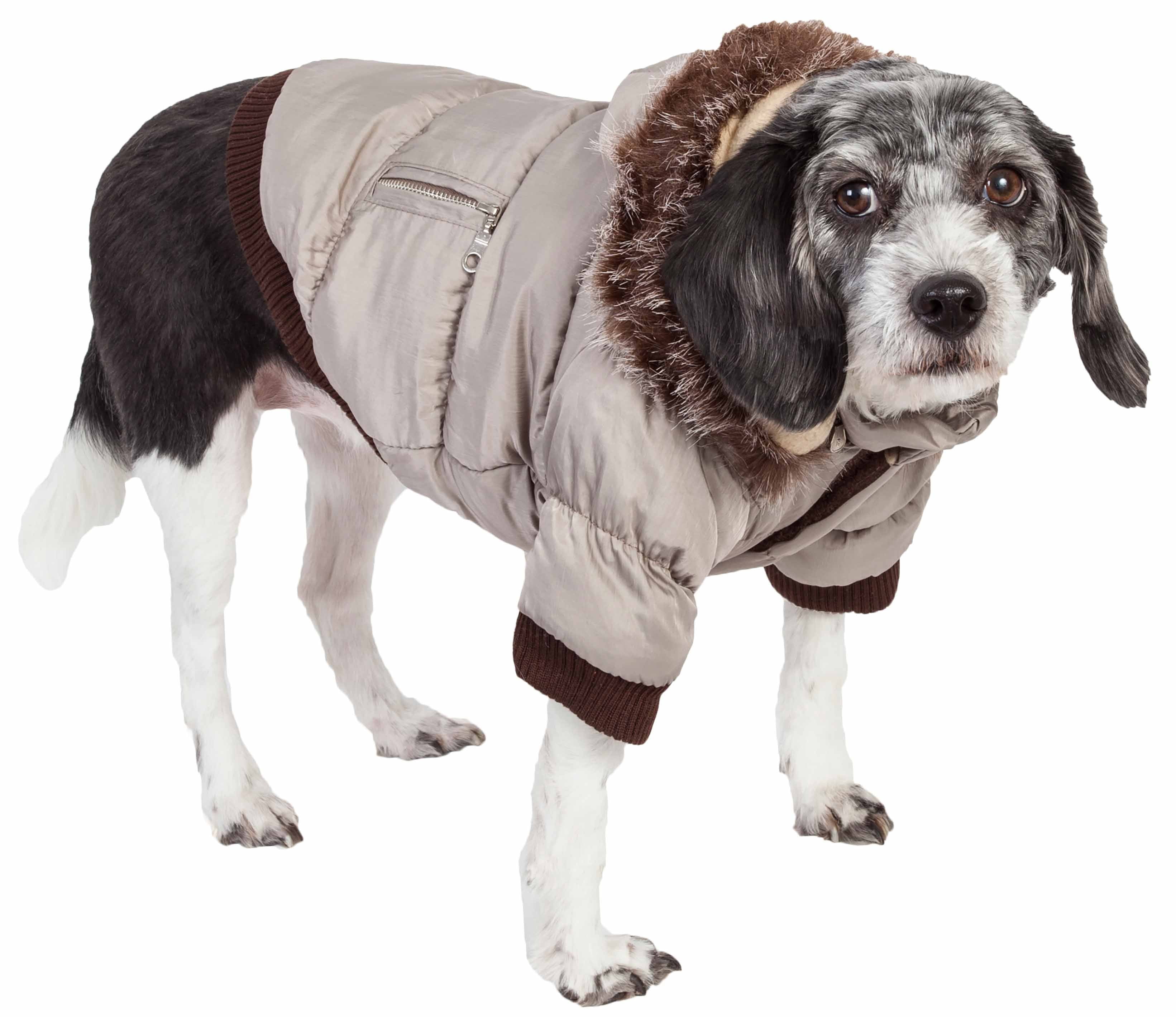 Pet Life ® Classic Metallic Fashion 3M Insulated Dog Coat Parka w ...