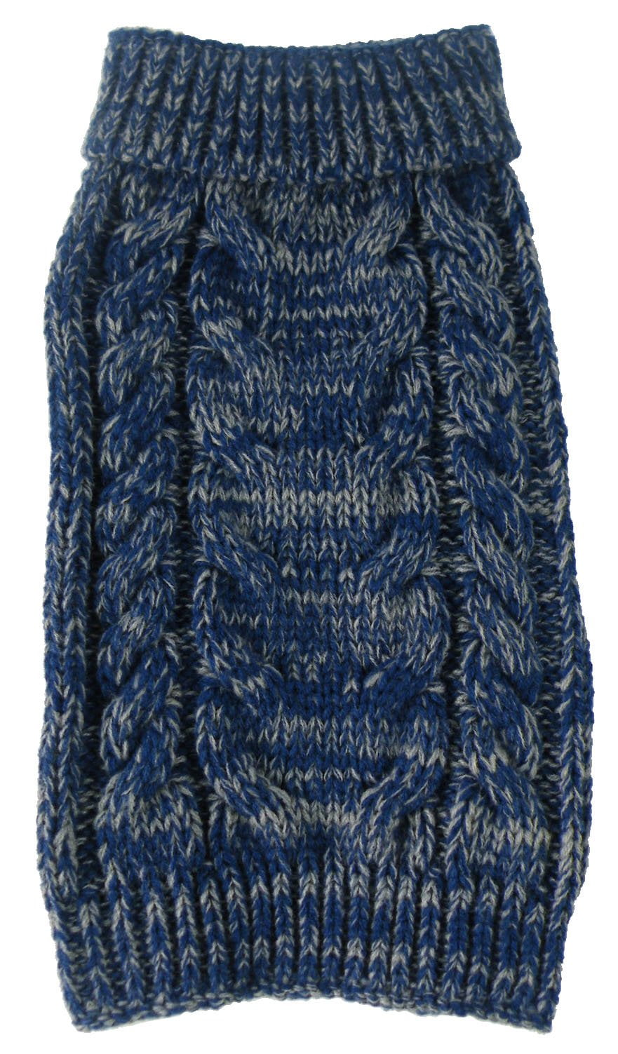 Pet Life ® Classical 'True Blue' Heavy Cable Knitted Ribbed Fashion Dog ...