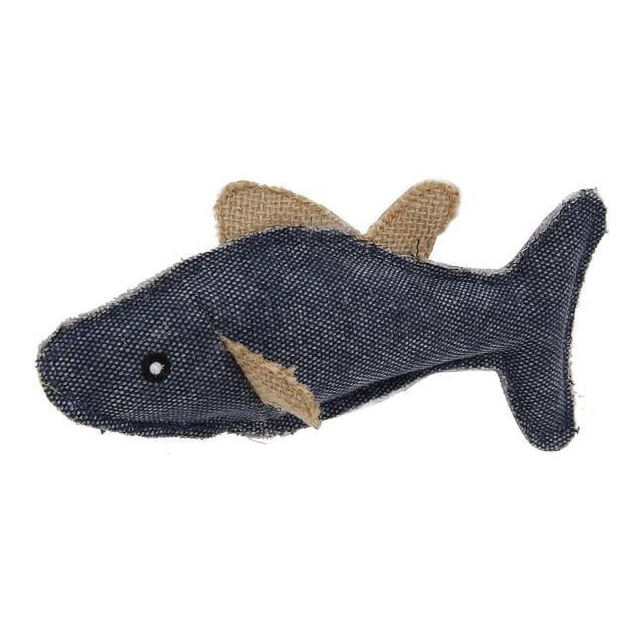 Pet Life ® Durable Fish Denim Plush Teaser Cat Toy - Walmart.com