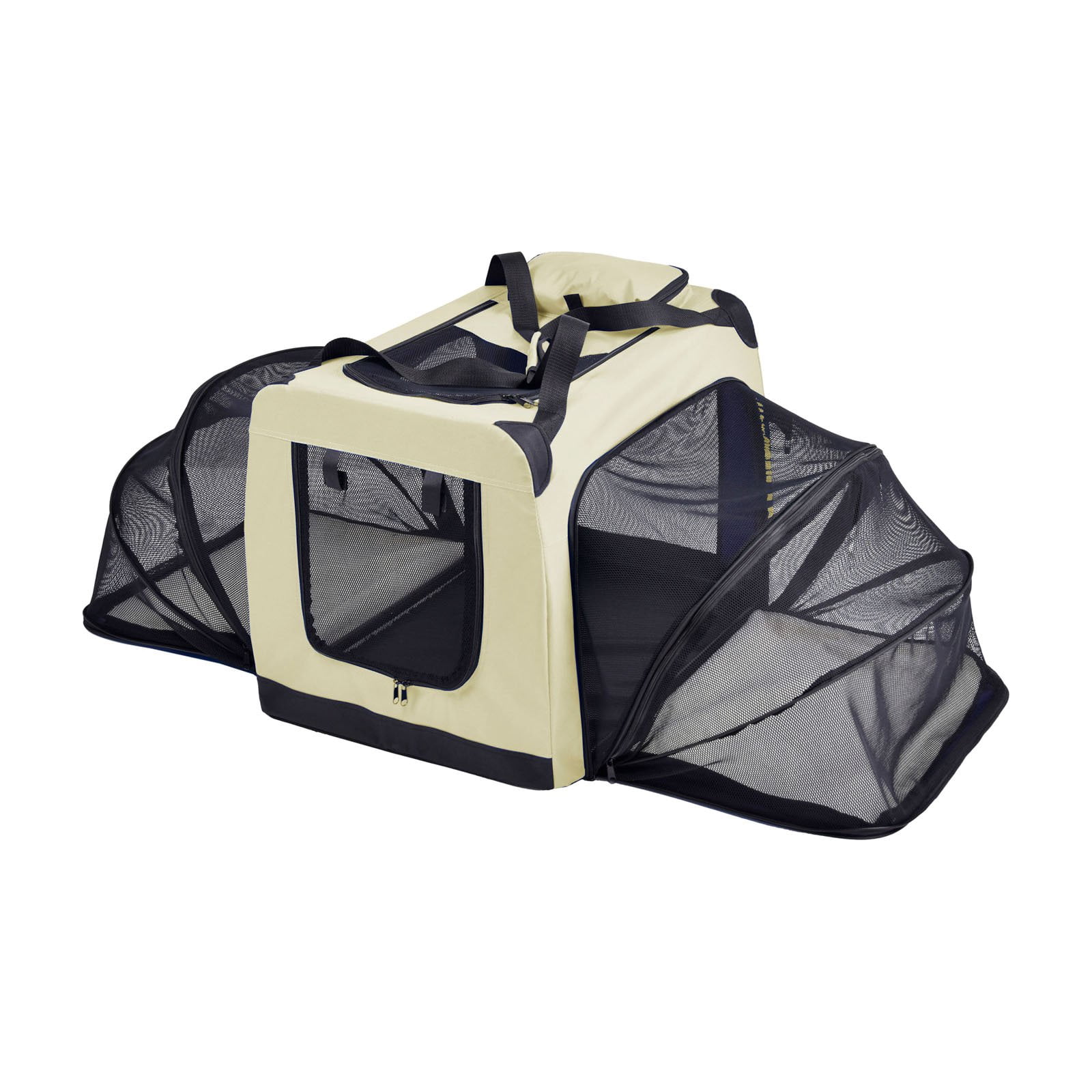 Pet Life ® 'Hounda Accordion' Metal Framed Soft-Folding Collapsible ...