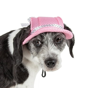 Pet Life ® 'Colorfur' UV Protectant Adjustable Fashion Canopy Brimmed ...