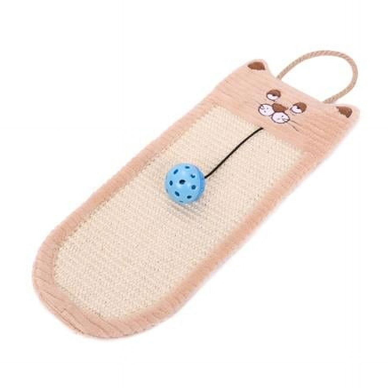 Pet Life Eco-Natural Sisal And Jute Hanging Carpet Kitty Cat Scratcher ...