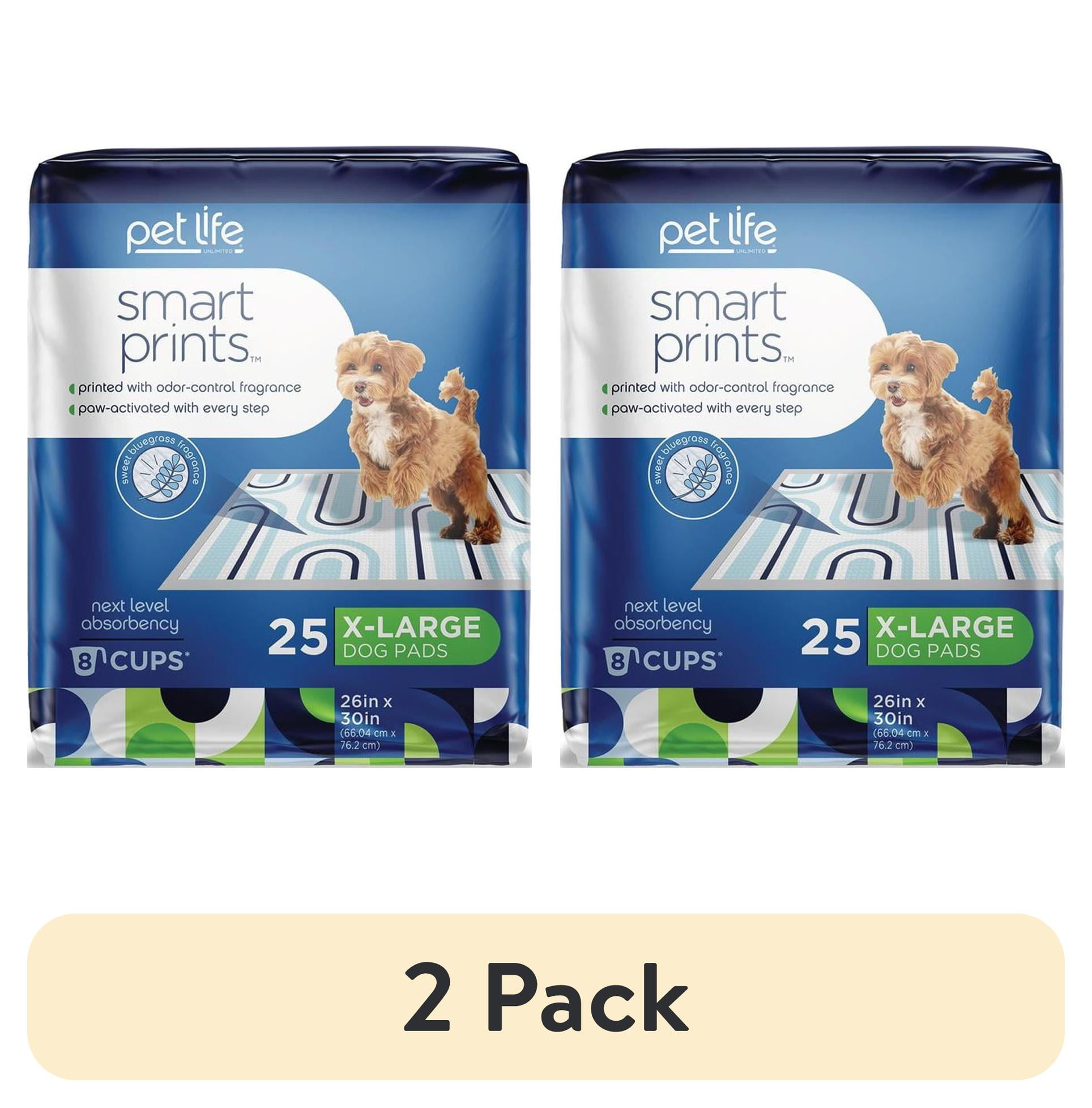 (2 pack) Pet Life Unlimited Dog Pads, Smart Prints, XL, Lava Lamp Print ...
