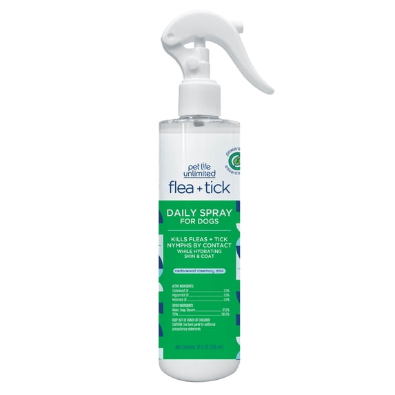 Pet Life Unlimited Spray Flea & Tick Daily Treatment for Dogs, 10oz ...