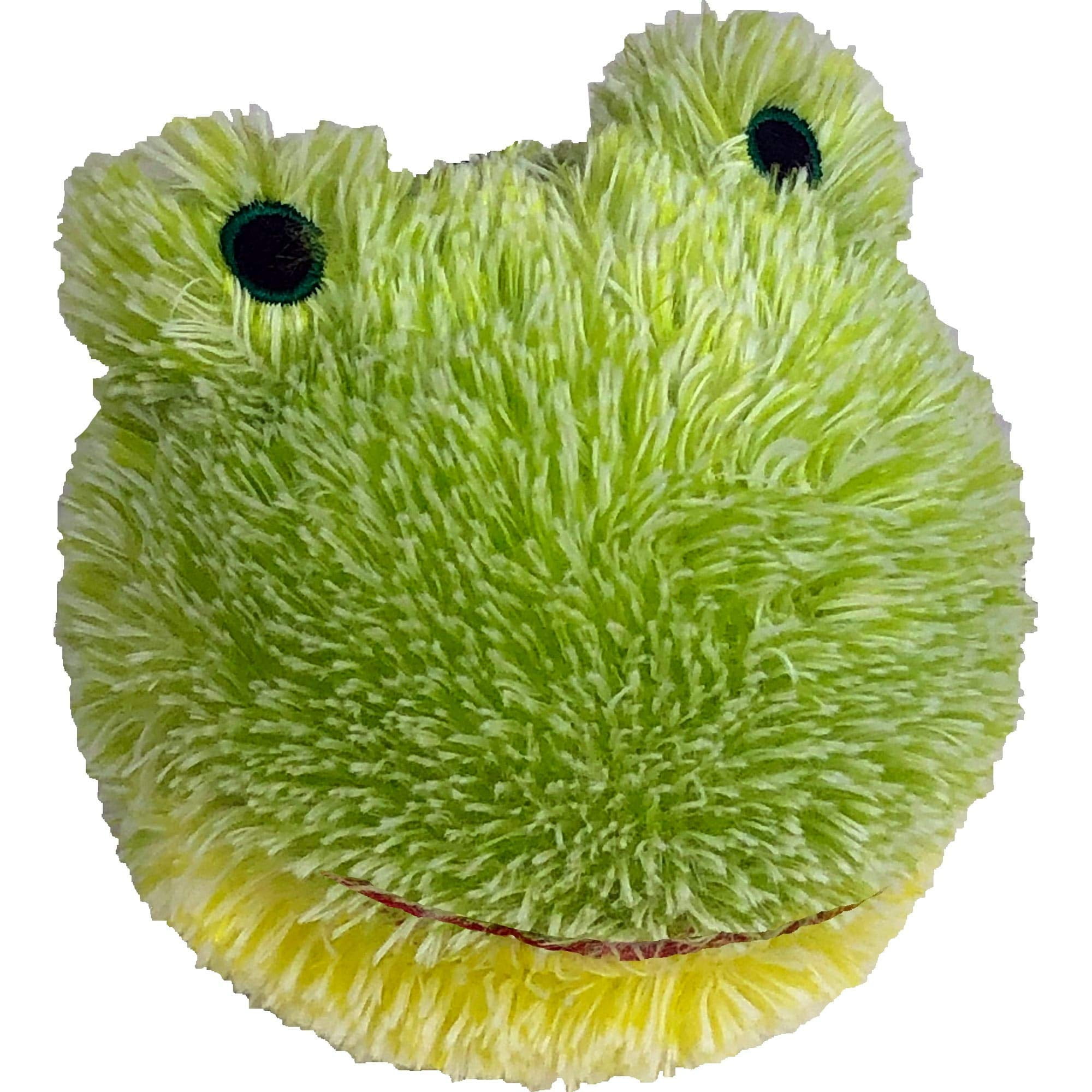 Petlou EZ Squeaky Frog Ball Plush Dog Toy, Small 4 Inch, Green (11178 ...