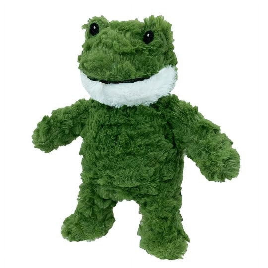 Pet Lou Frog Shaped Dog Toy, 9-inches Height, Green, Squeak Toy, Plush ...
