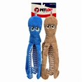 Pet Lou Octopus Twin Pack, 16-inch Height, Blue and Brown, Super Soft ...