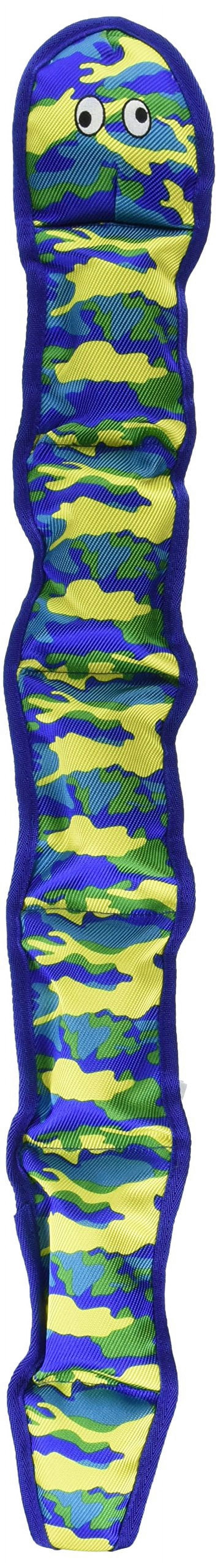 Pet Lou Seawarrior Snake Durable Plush Soft Squeak Interactive Dog Chew ...