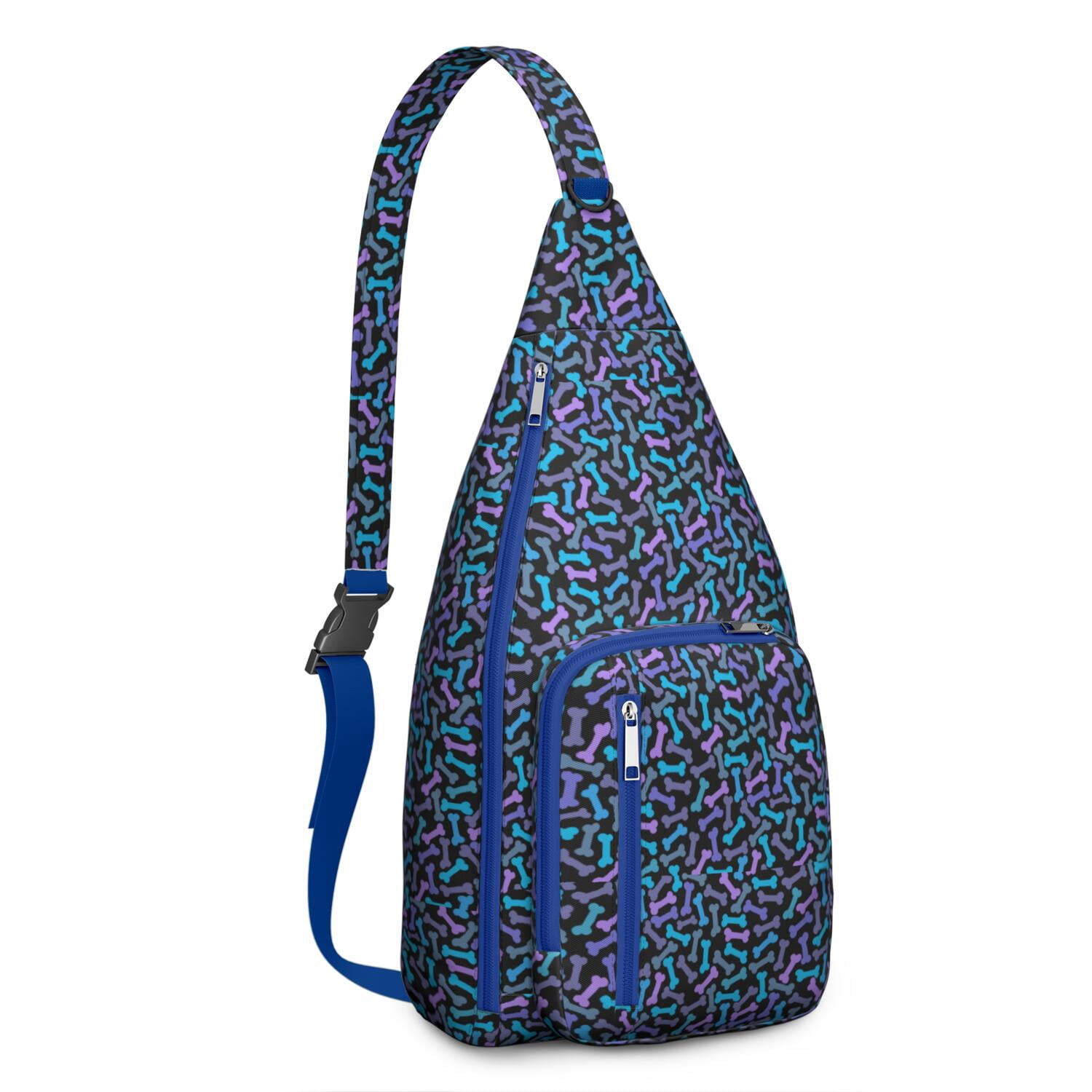 Pet Lover's Shoulder Bag - Hand-drawn Dog Graphic Sling Backpack ...