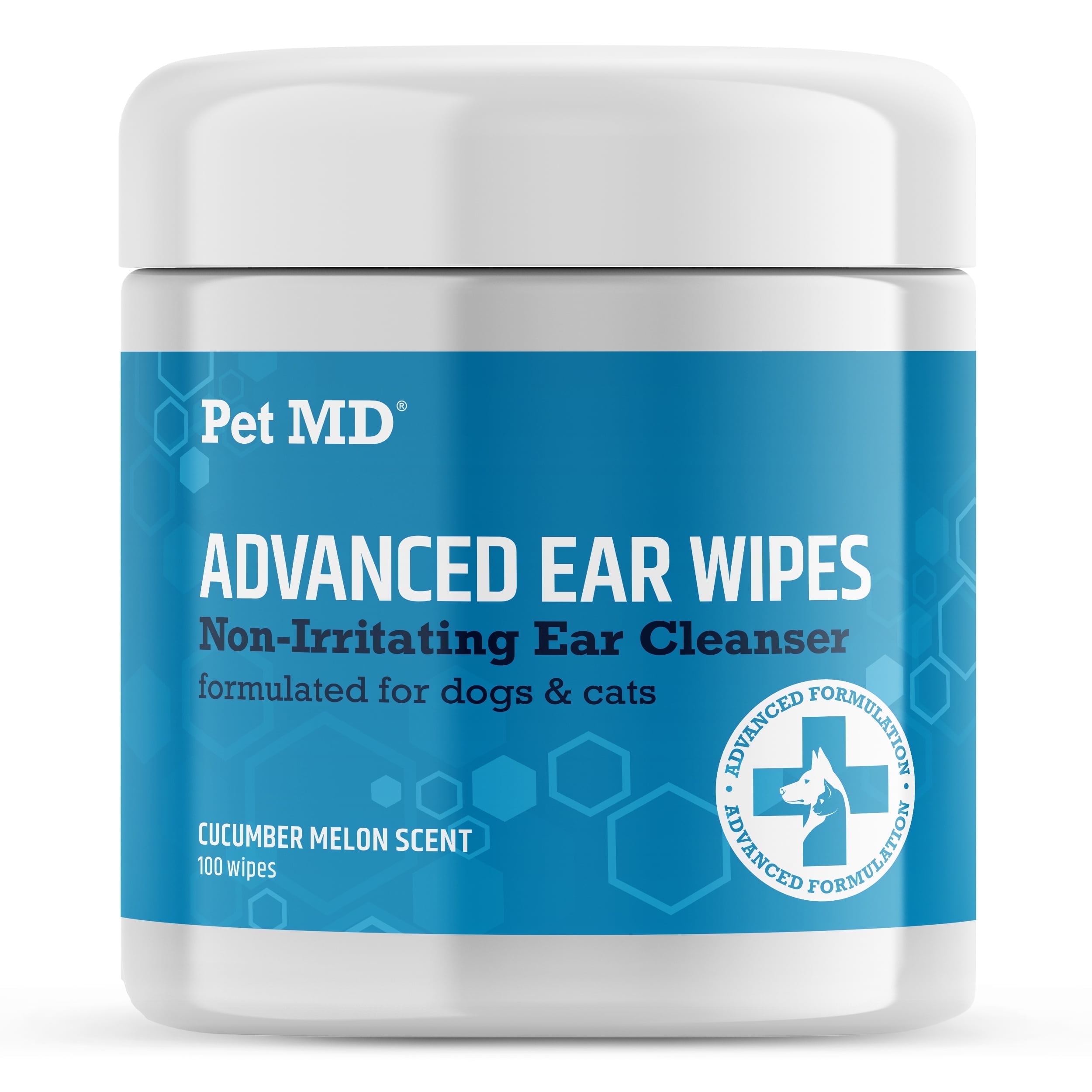 Pet MD Ear Wipes for Cats and Dogs, Ear Cleaning, Deodorizing ...