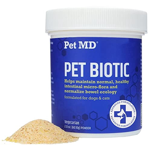 Pet MD Biotic Probiotics for Dogs & Cats - Prebiotic, Fiber ...
