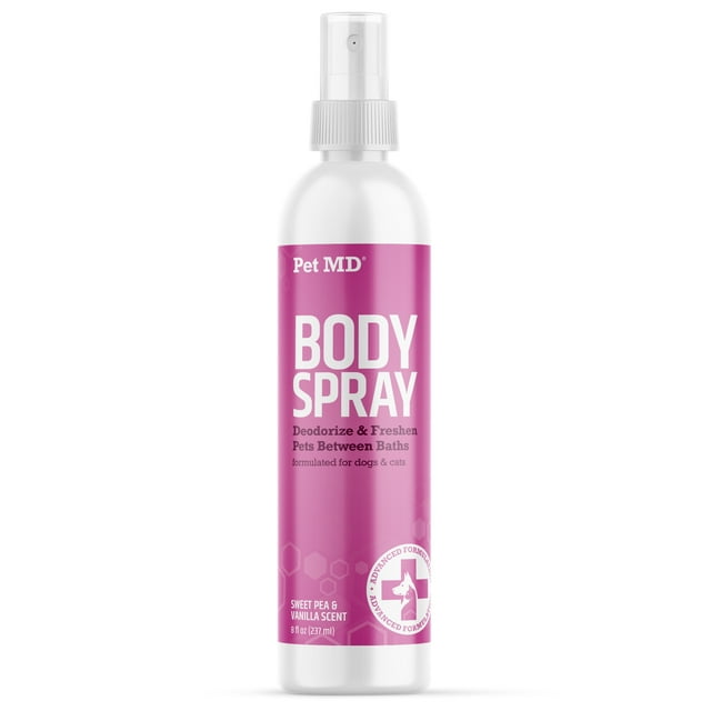 Pet MD Body Spray for Dogs & Cats, Deodorizing Dog Perfume Eliminates ...