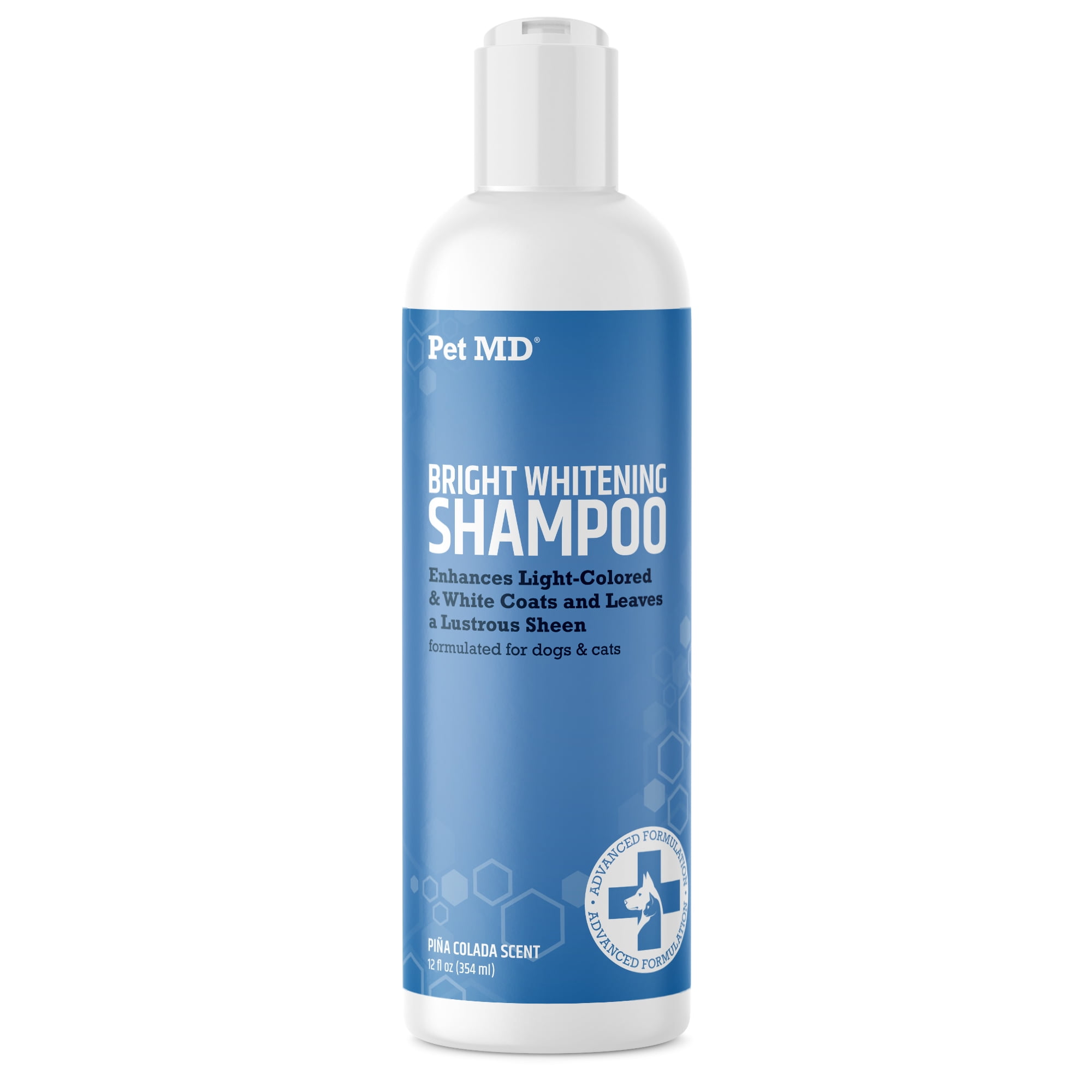 Pet MD Bright Whitening Shampoo, Tearless, Protein and Oatmeal Enriched ...