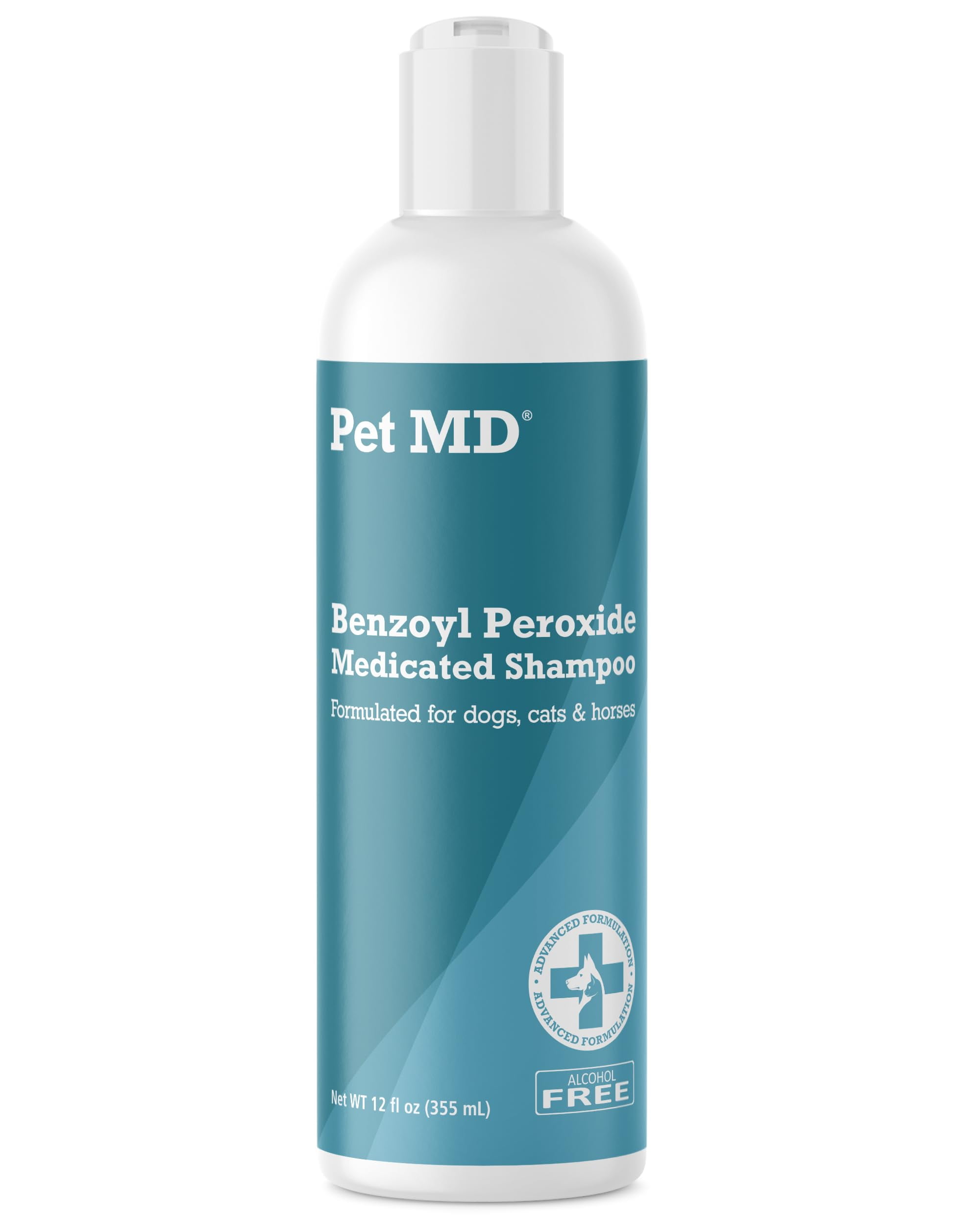 Pet MD - FEV6 Benzoyl Peroxide Medicated Shampoo for Dogs and Cats ...